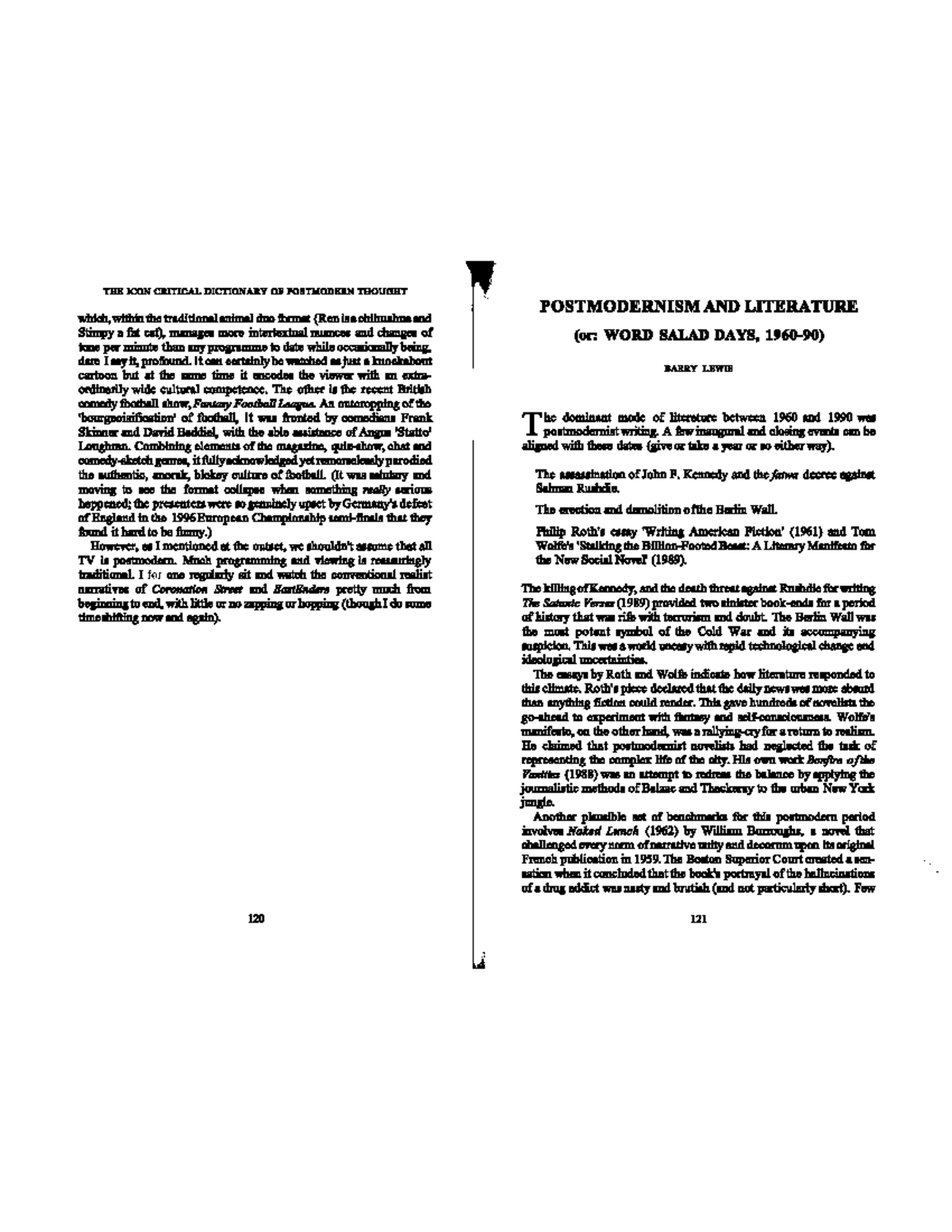 postmodernism-and-literature-english-literautre-studocu