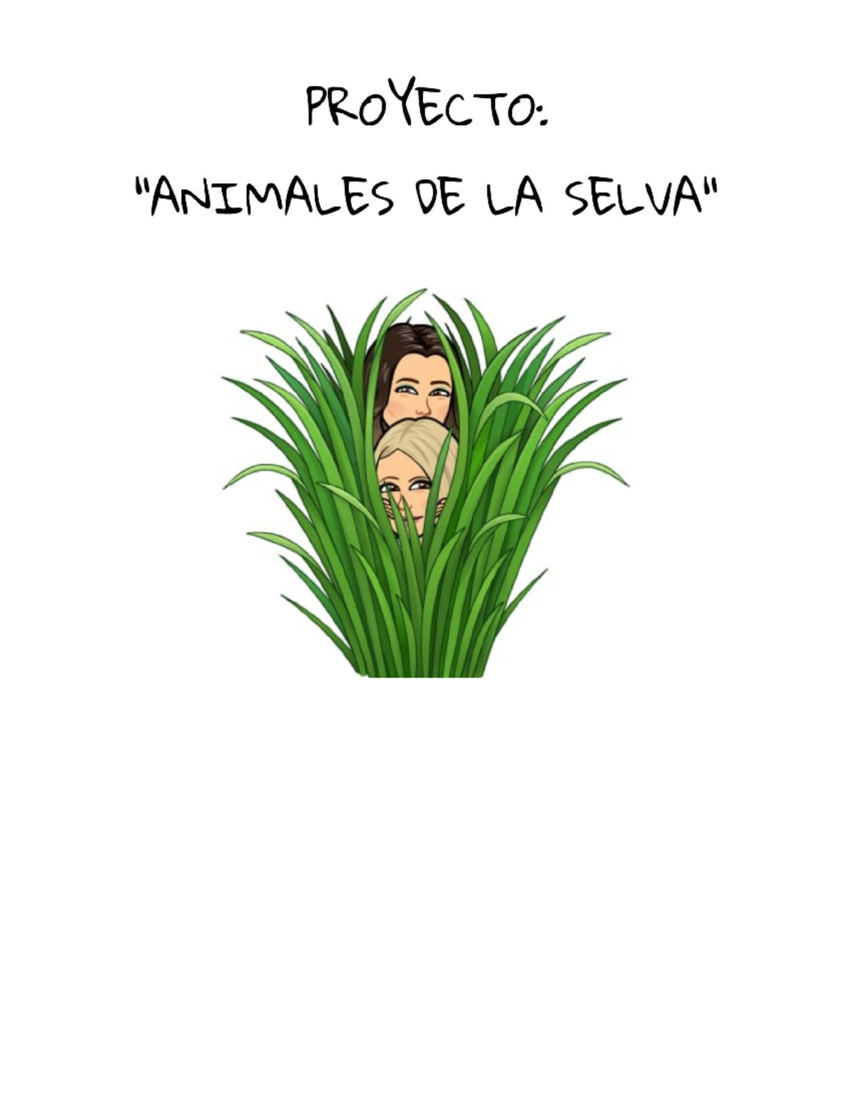 Proyecto Animales de la Selva. Andamos Creando - Proyecto: “Los ...