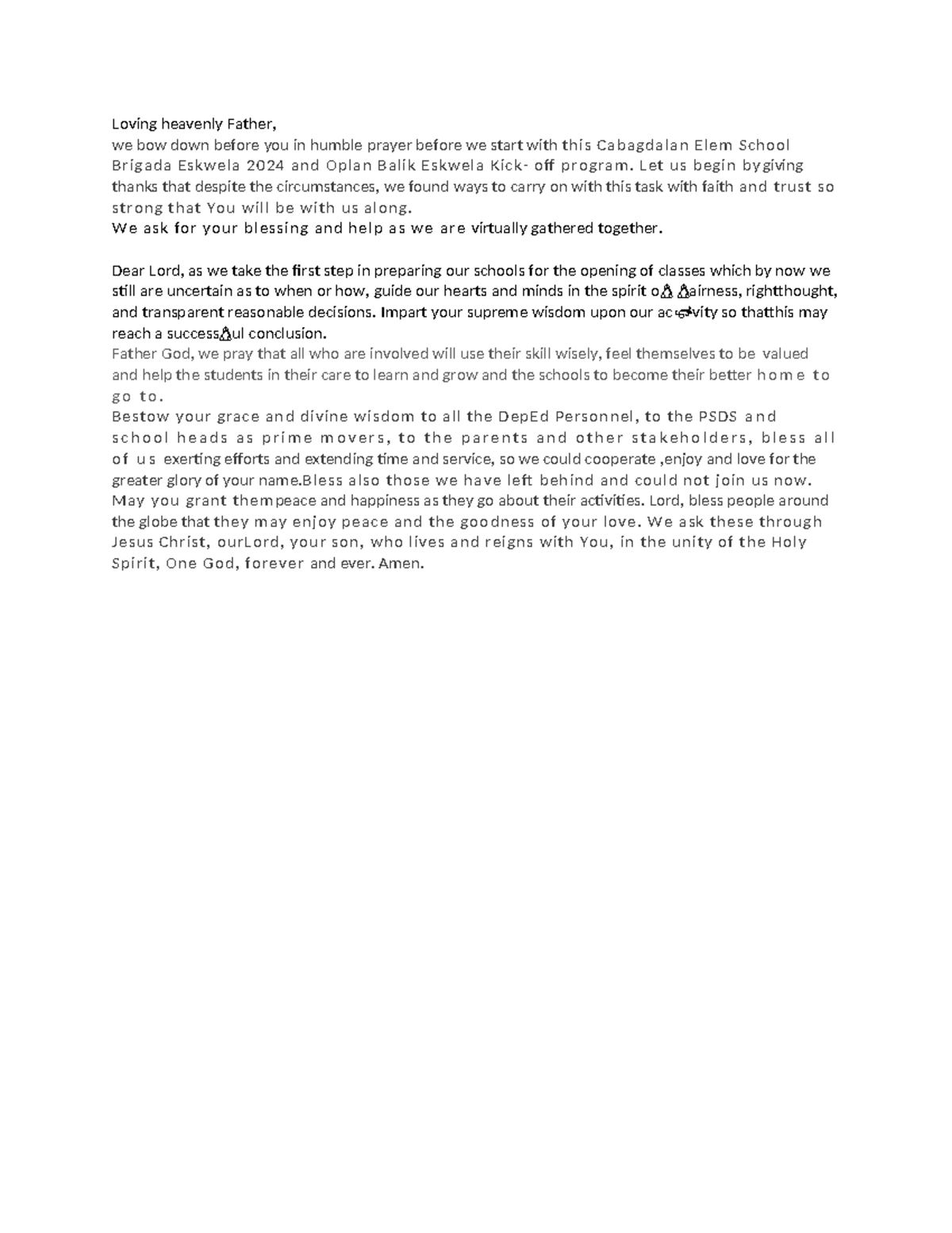 Prayer(brigada) - Prayer(brigada) - Loving heavenly Father, we bow down ...