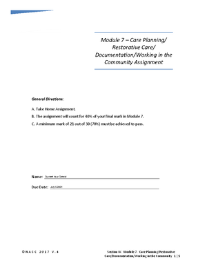 IV-12 Assigmt - Module 12 Health Conditions-converted - Module 12 ...