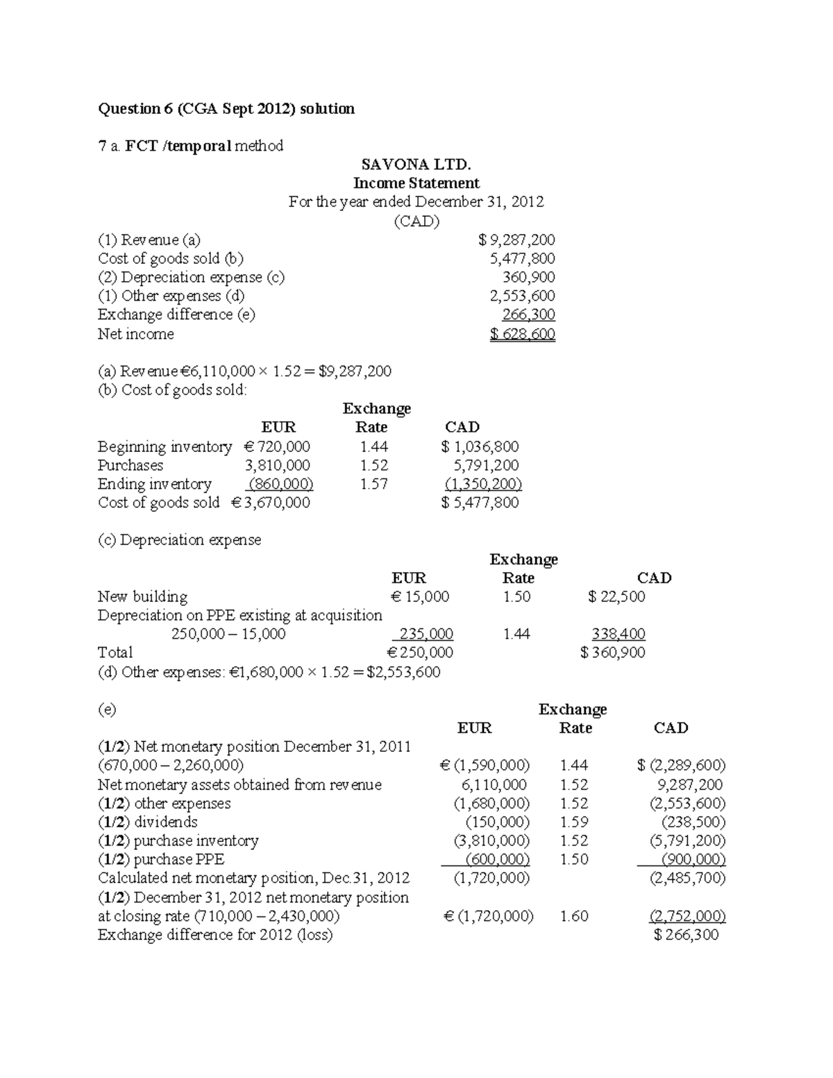 CGA Sep 2012 translation soln - Question 6 (CGA Sept 2012) solution 7 a ...
