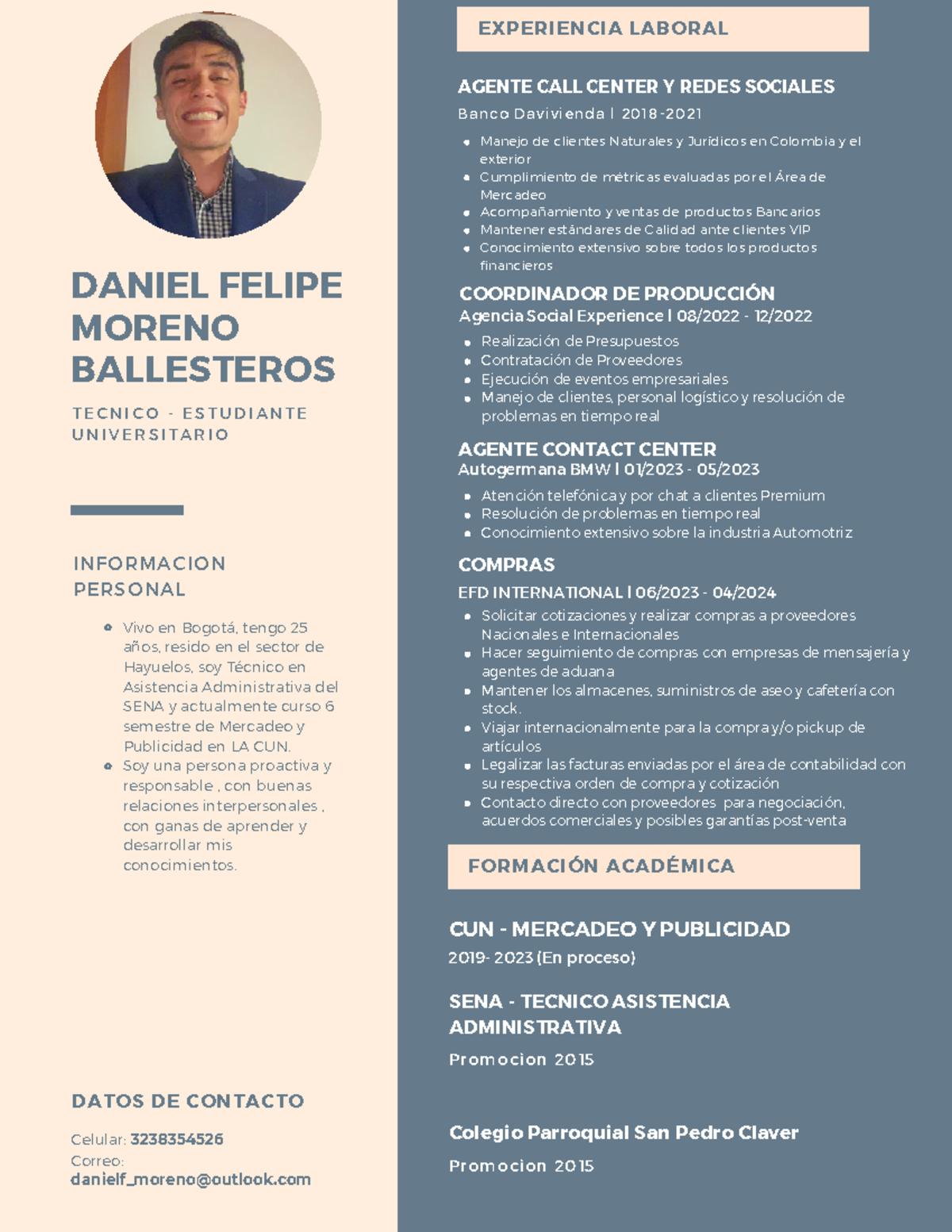 HDV ACT - Guía hoja de vida - AGENTE CALL CENTER Y REDES SOCIALES ...