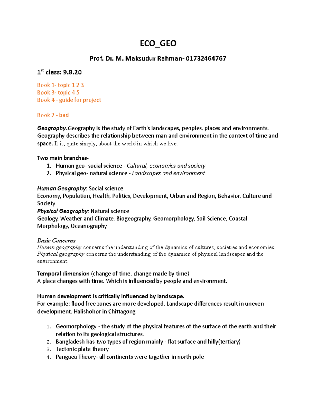 Eco-geo-notes - Economic Geography Notes - ECO_GEO Prof. Dr. M ...