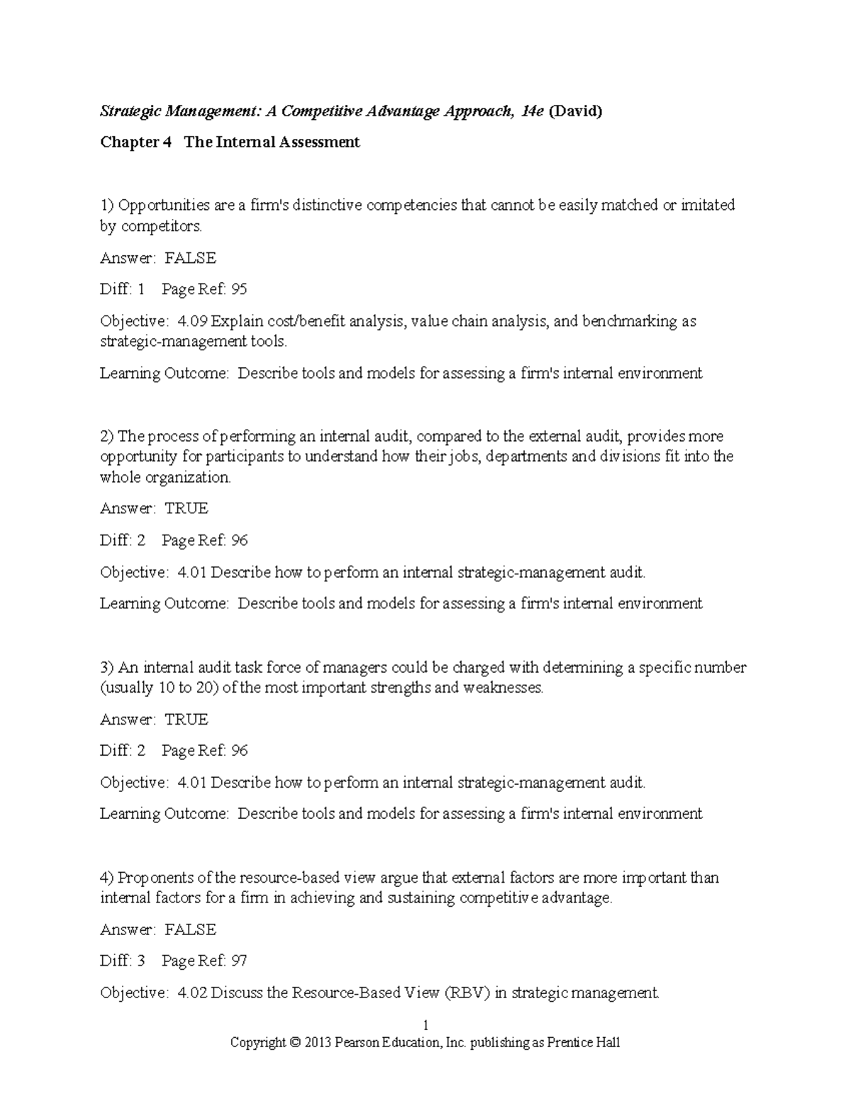 10 (for reading) - chapter10 - Strategic Management: A Competitive ...