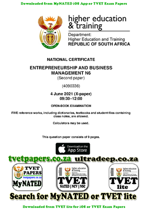 2021 August 5 Electrical Trade Theory N2 MEMO - NATED GO NATIONAL ...