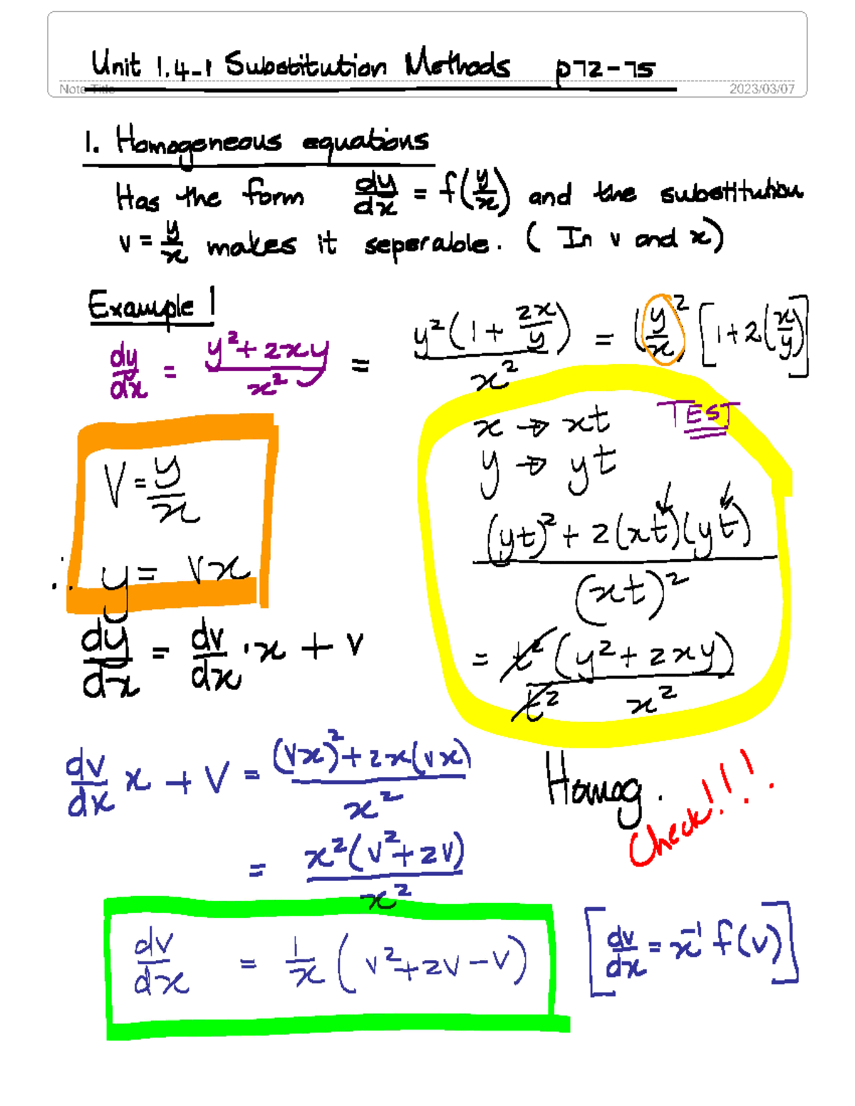 De 1 - Lecture notes for theme 1.4 - WTW 256 - Studocu