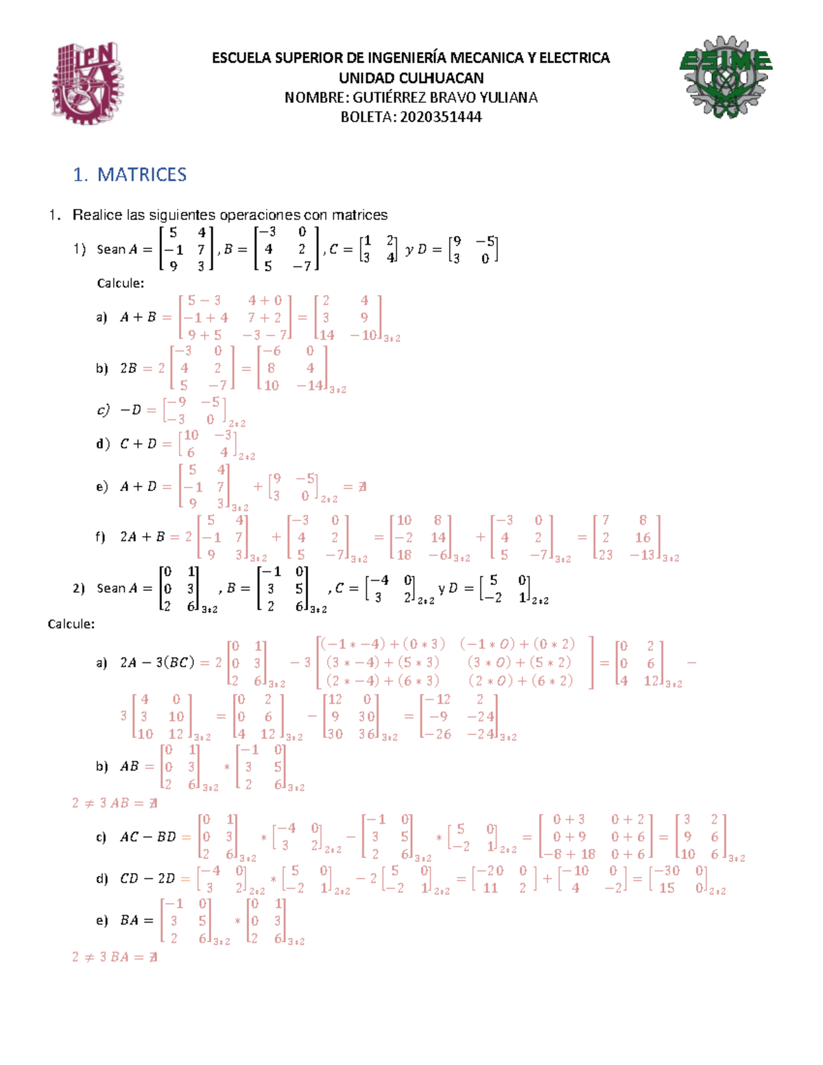 matrices inversas - Warning: TT: undefined function: 32 Warning: TT: undefined function: 32 ...