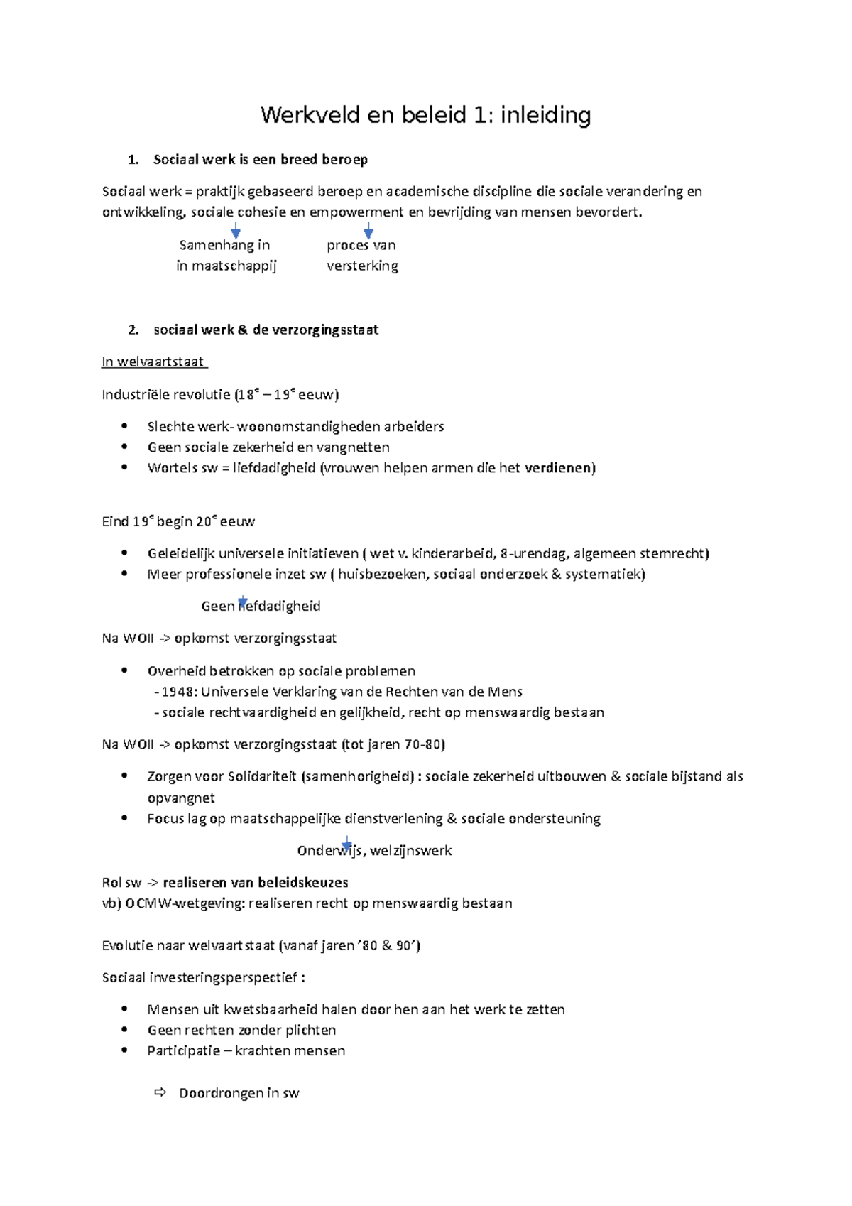 Werkveld en beleid - Samenhang in proces van in maatschappij ...