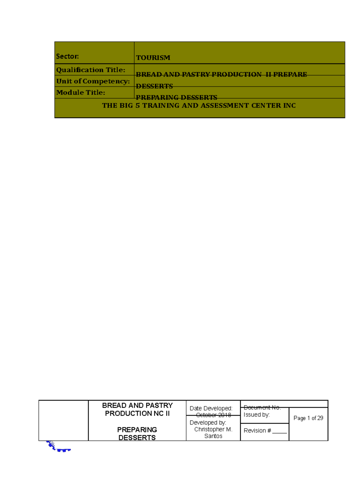 7-cblm-moduledocx - student - Sector: Qualification Title: Unit of ...