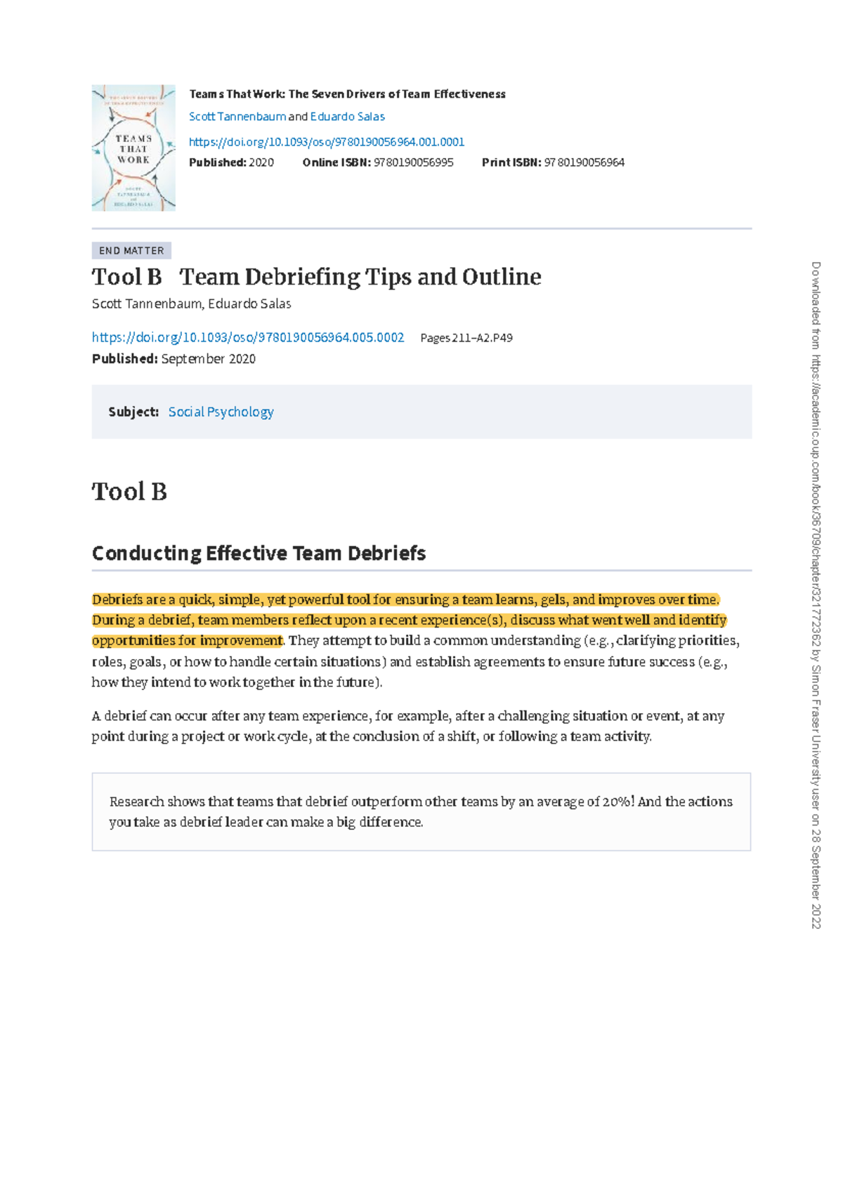 Team that work B - Part of Teams that work document - Teams That Work ...
