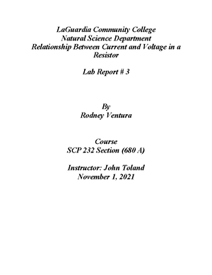 Scp232-Magnetic Field - Laguradia Commuity College SCP 232-52485 ...