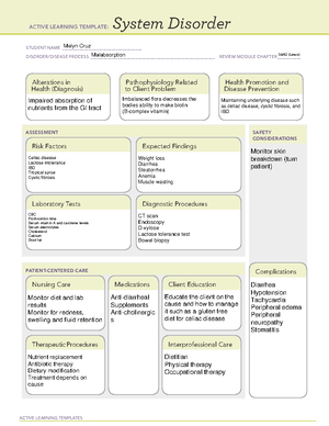 Ati remediation malnutrition - ACTIVE LEARNING TEMPLATE: Basic Concept ...