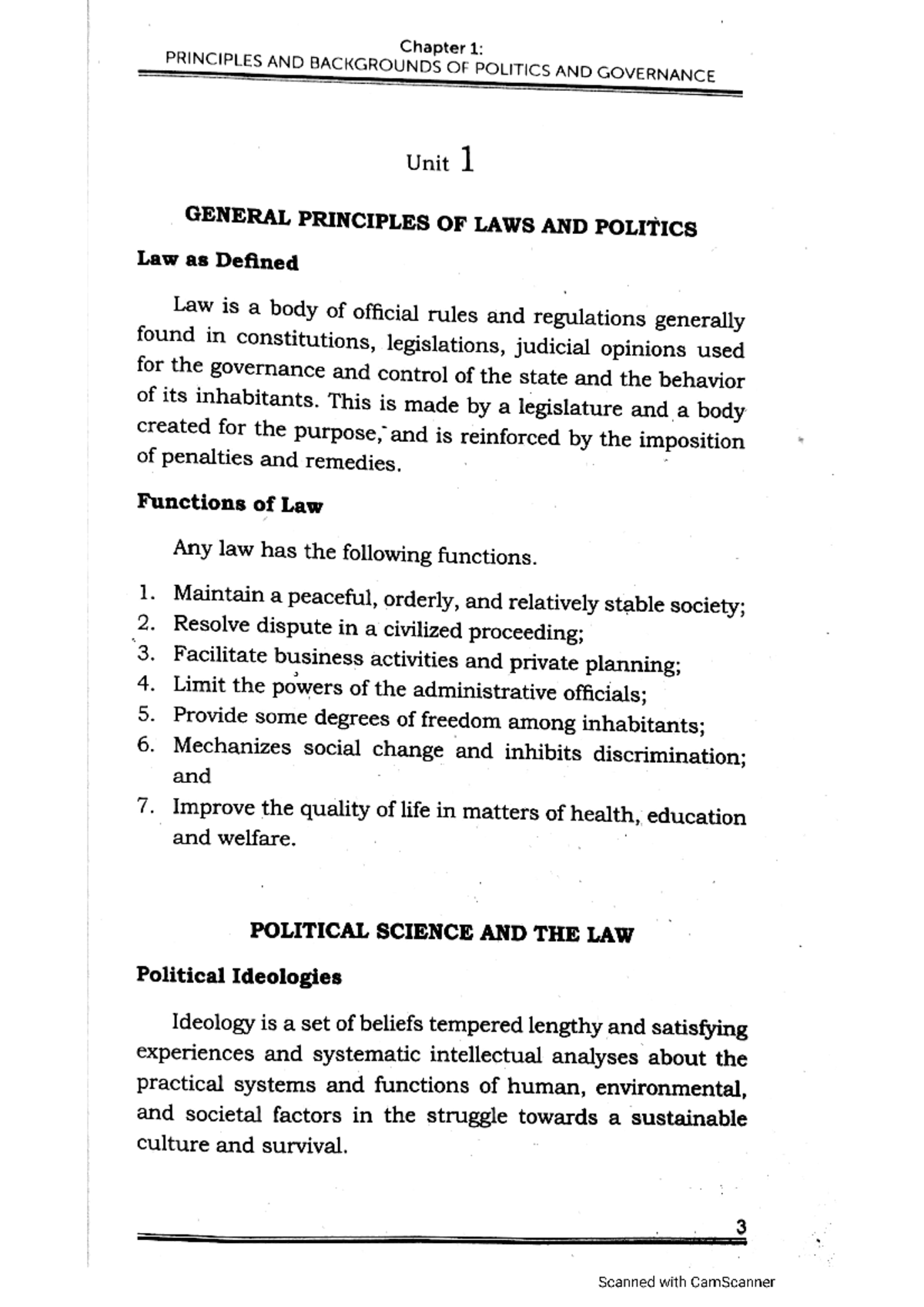 Polgov-topics - Lecture notes 1 - POLITICAL SCIENCE - Studocu