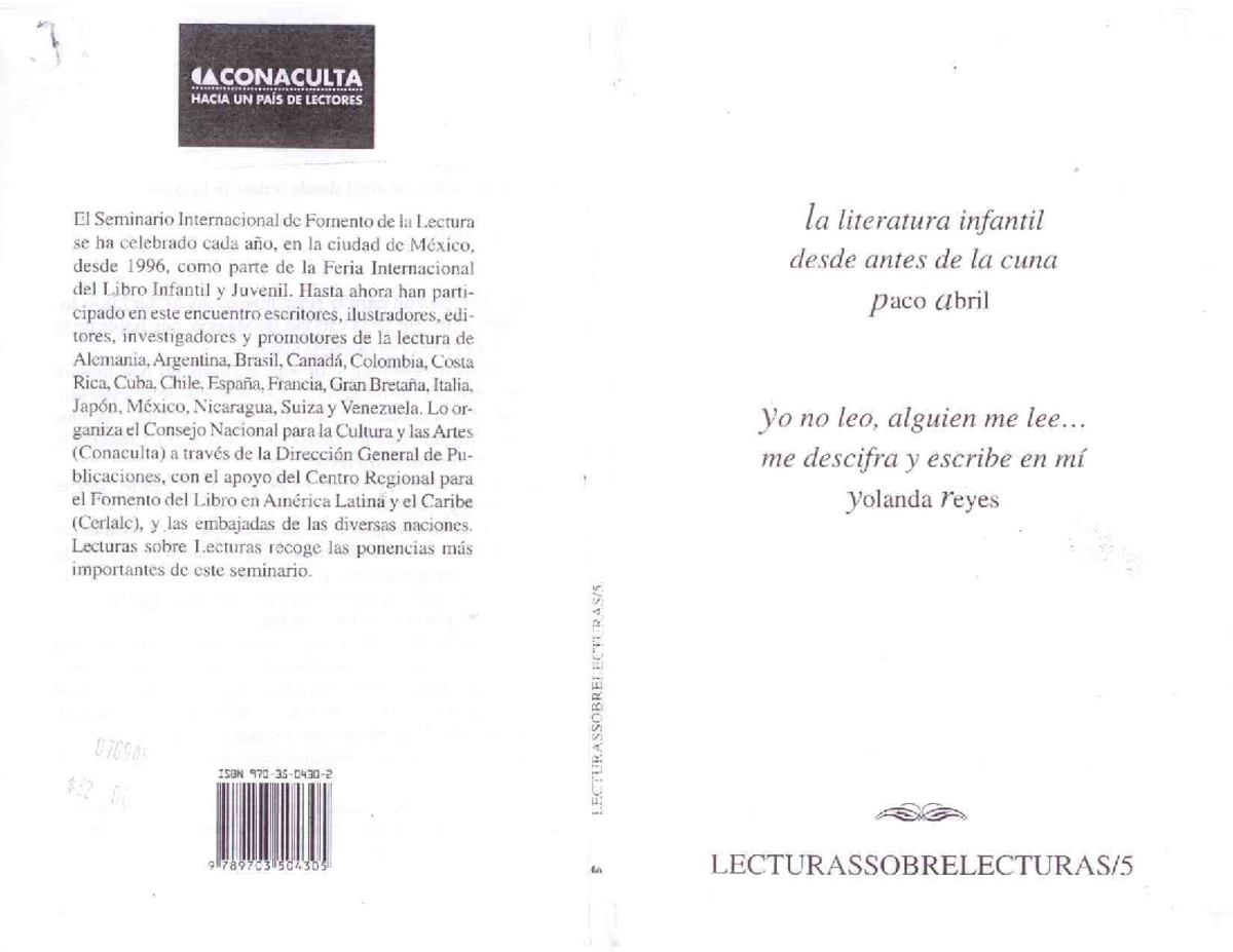 Yolanda Reyes Etapas-lectoras - Comunicación y lenguaje - Studocu
