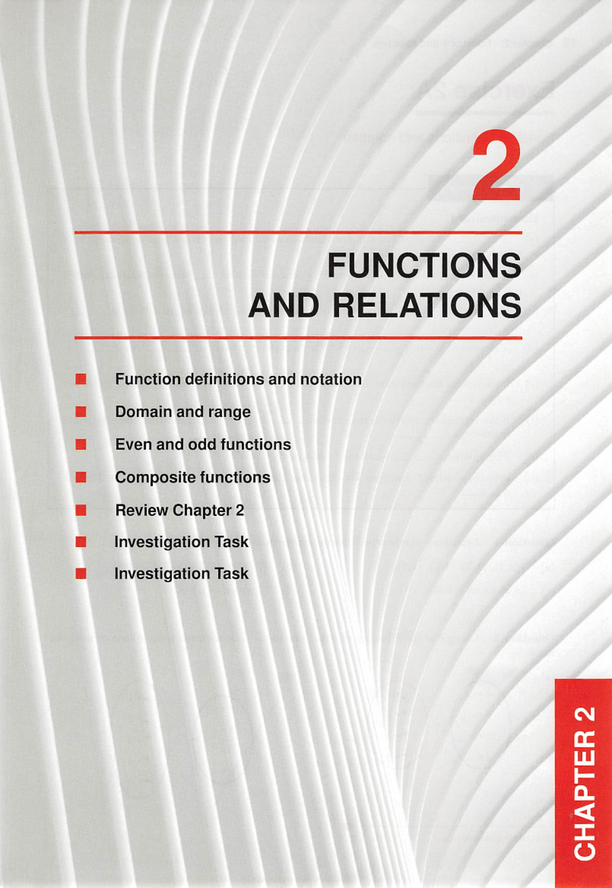 02 Function & Relations - 2 FUNCTIONS AND RELATIONS Function definitions and notation Domain and ...