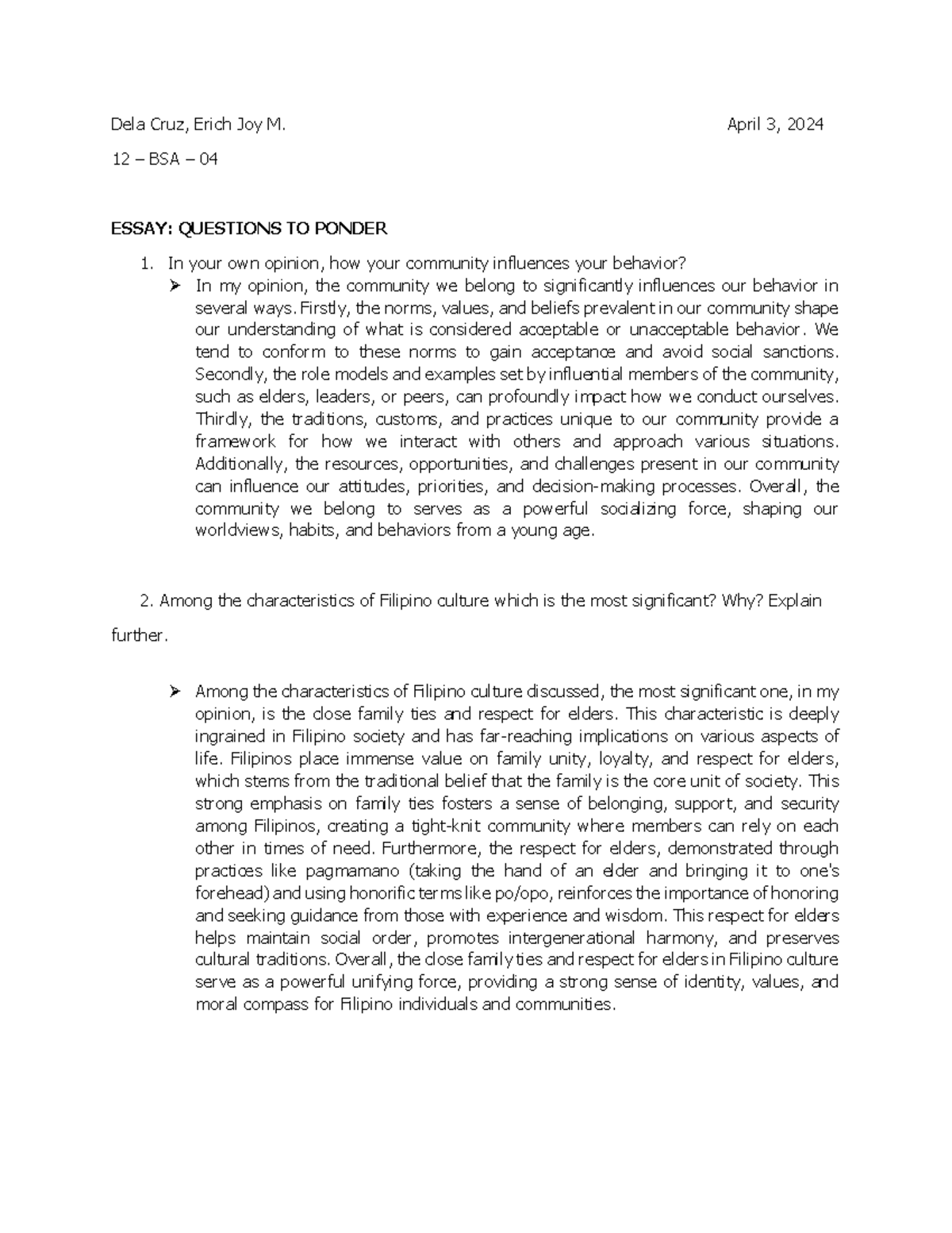 Lecture Notes for BSA - Dela Cruz, Erich Joy M. April 3, 2024 12 – BSA ...