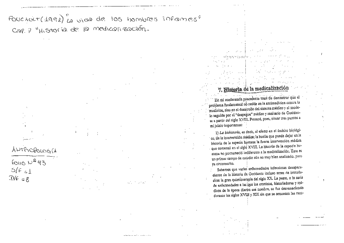 4 - Foucault (1992) La vida de los hombres infames. Cap. 7 “Historia de ...