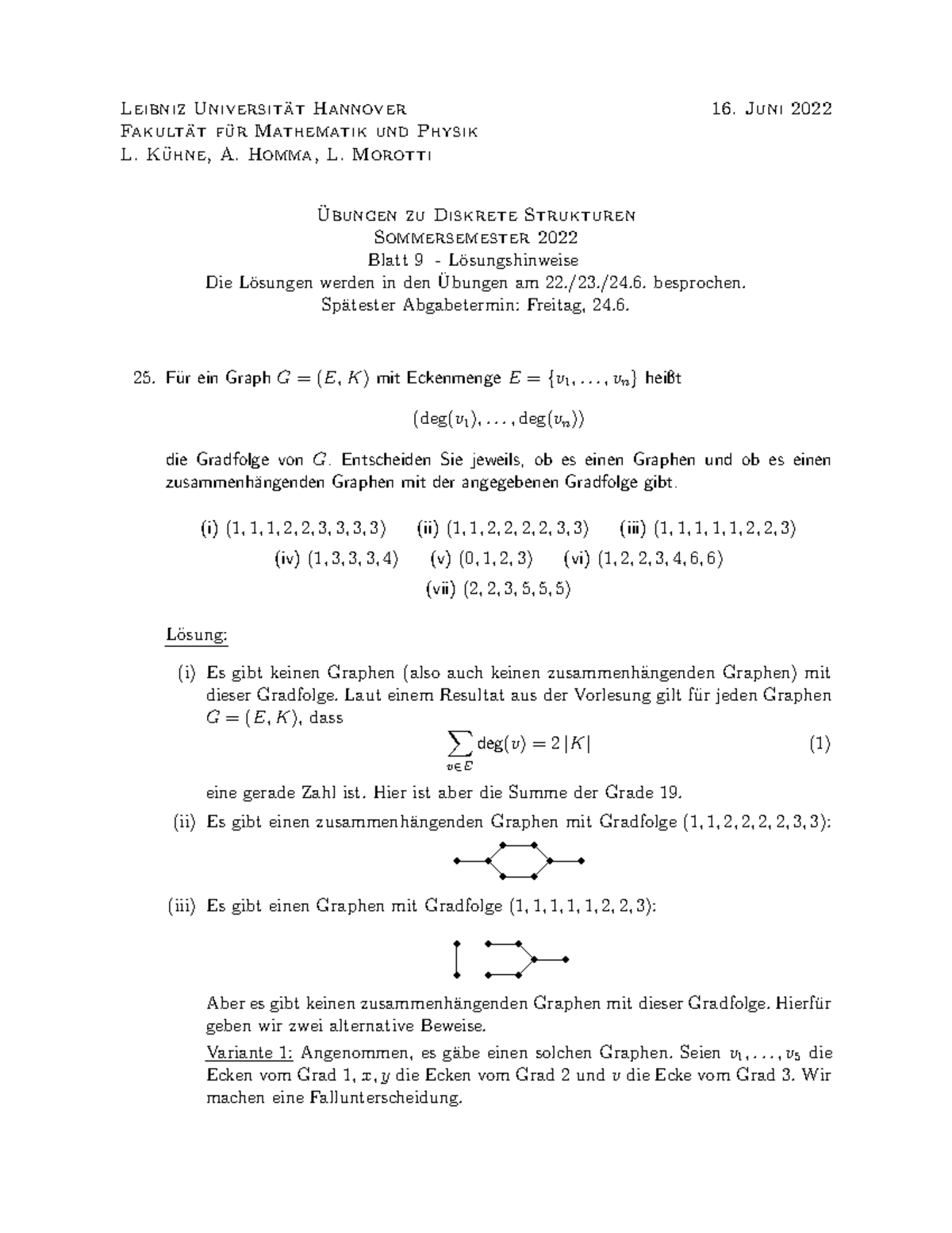 DS 2022 Blatt 9 Loes - Grundlagen Elektro - Leibniz Universit ̈at ...