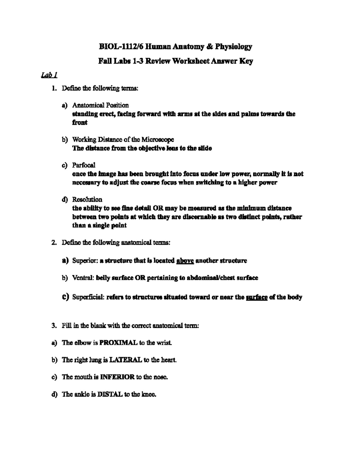 Lab2 - BIO113 - Studocu