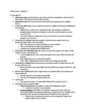 BUS-K201 Chapter 12 Power of Excel - Workbook o Worksheet is single spreadsheet or page in Excel ...