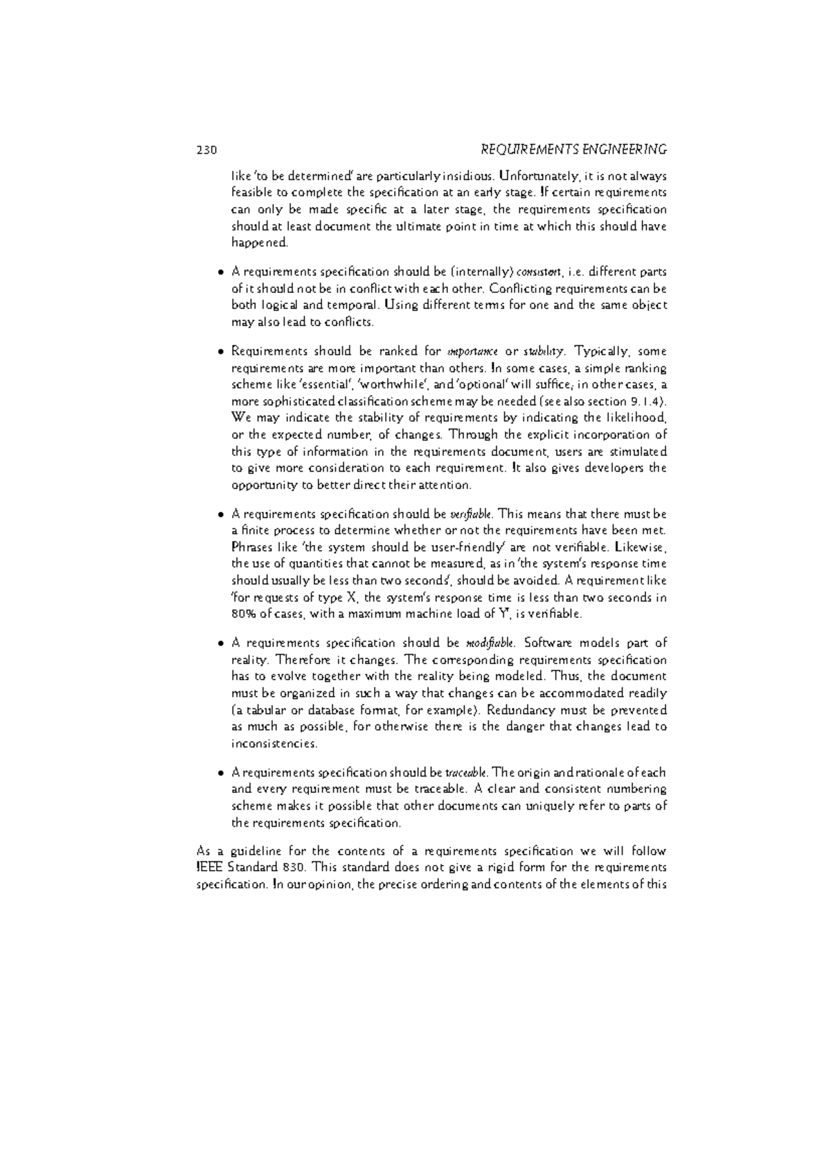Software Engineering Lecture Notes (58) - 230 REQUIREMENTS ENGINEERING ...