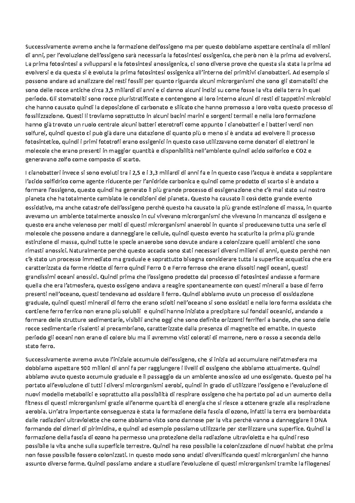 Microbiologia 2 - fotosintesi ossigenica e anossigenica ...