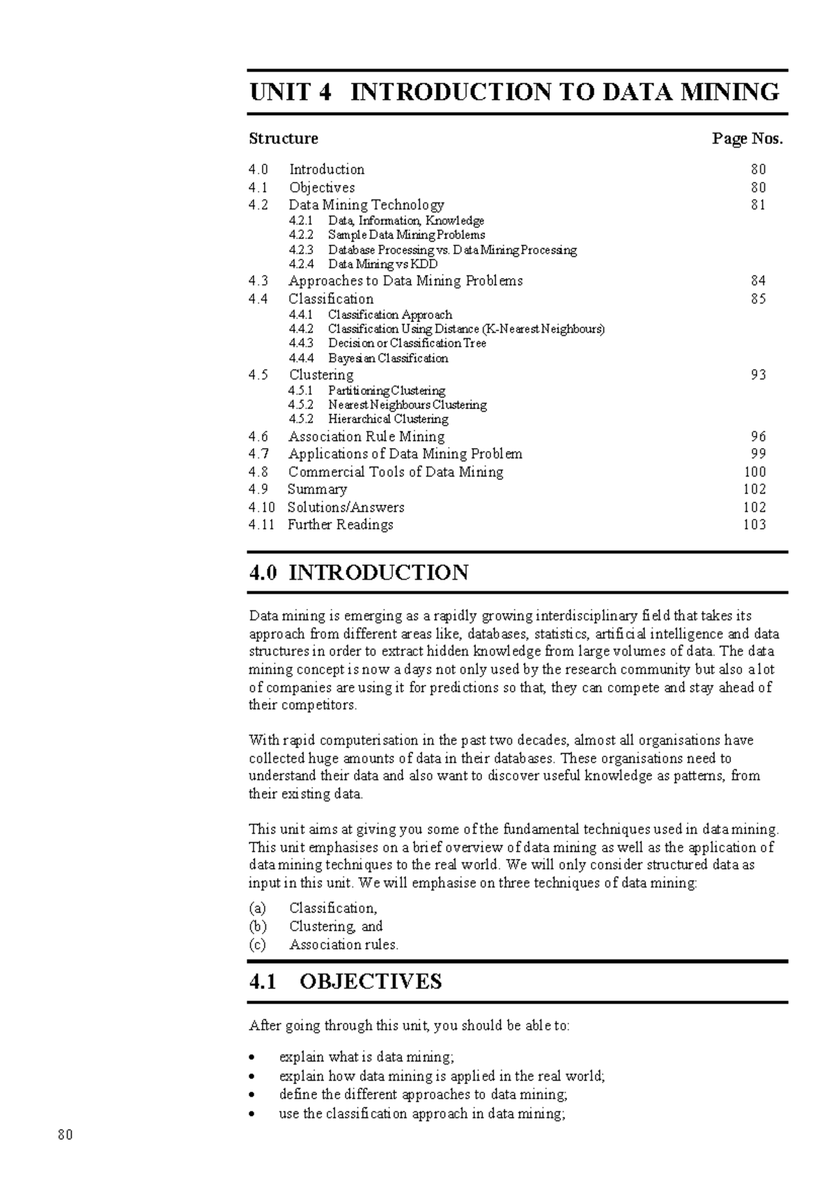 Block-3 MS-043 Unit-1 - material of MCS-043 - Enhanced Database Models UNIT 4 INTRODUCTION TO ...