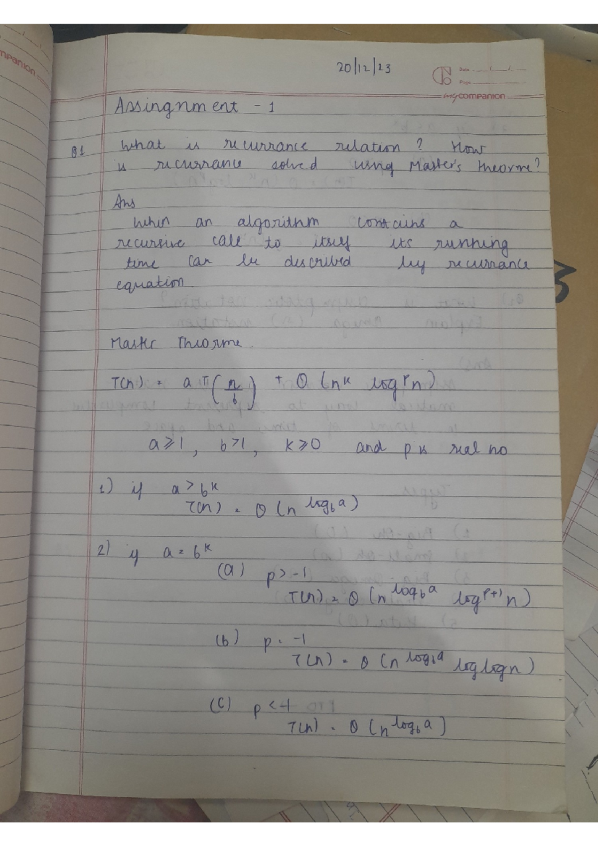 design and analysis assignment - Btech cse 3rd year daa - Studocu