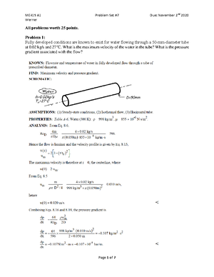ME419 SP2021 Problem Set 2 with solutions - Spring 2021 on Gradescope All problems worth 20 ...