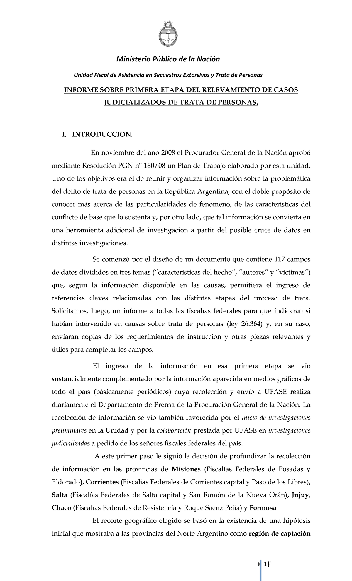 Informe-NOA-NEA - Datos estadísticos - Ministerio Público de la Nación ...