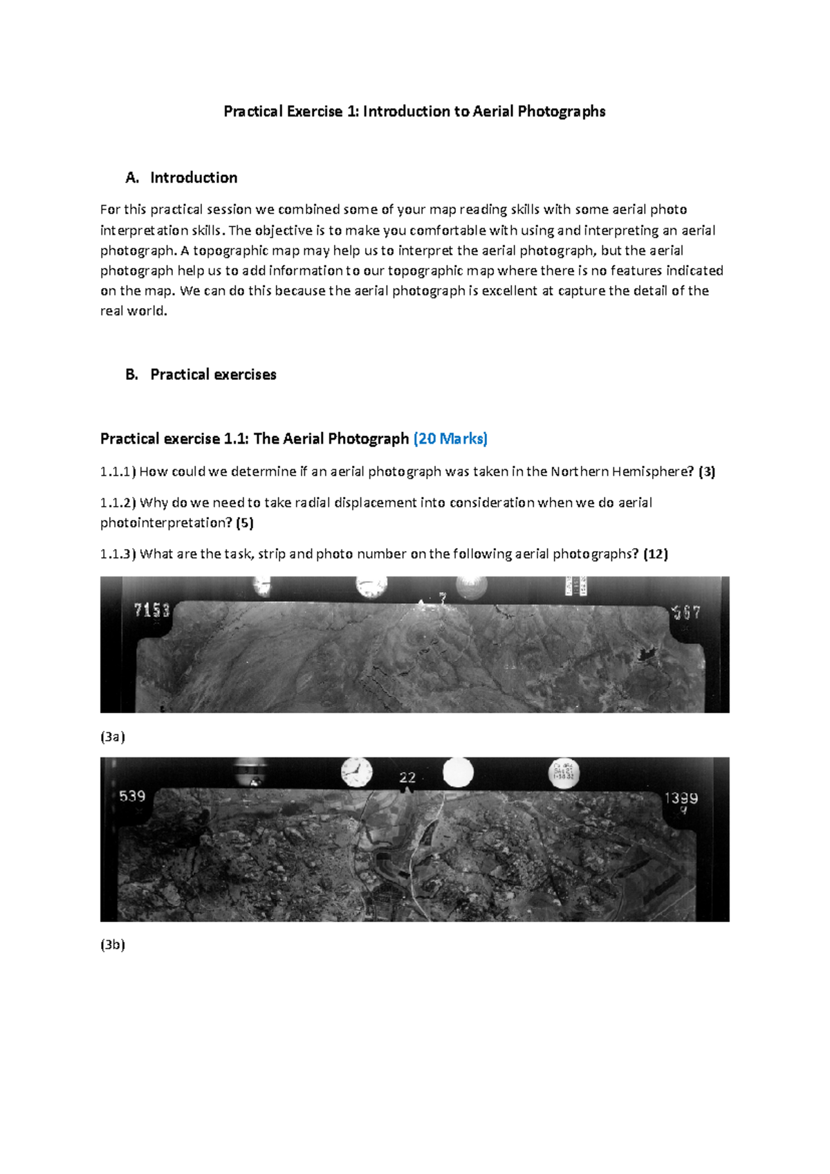 Practical Exercise 1 - Introduction For this practical session we combined some of your map ...