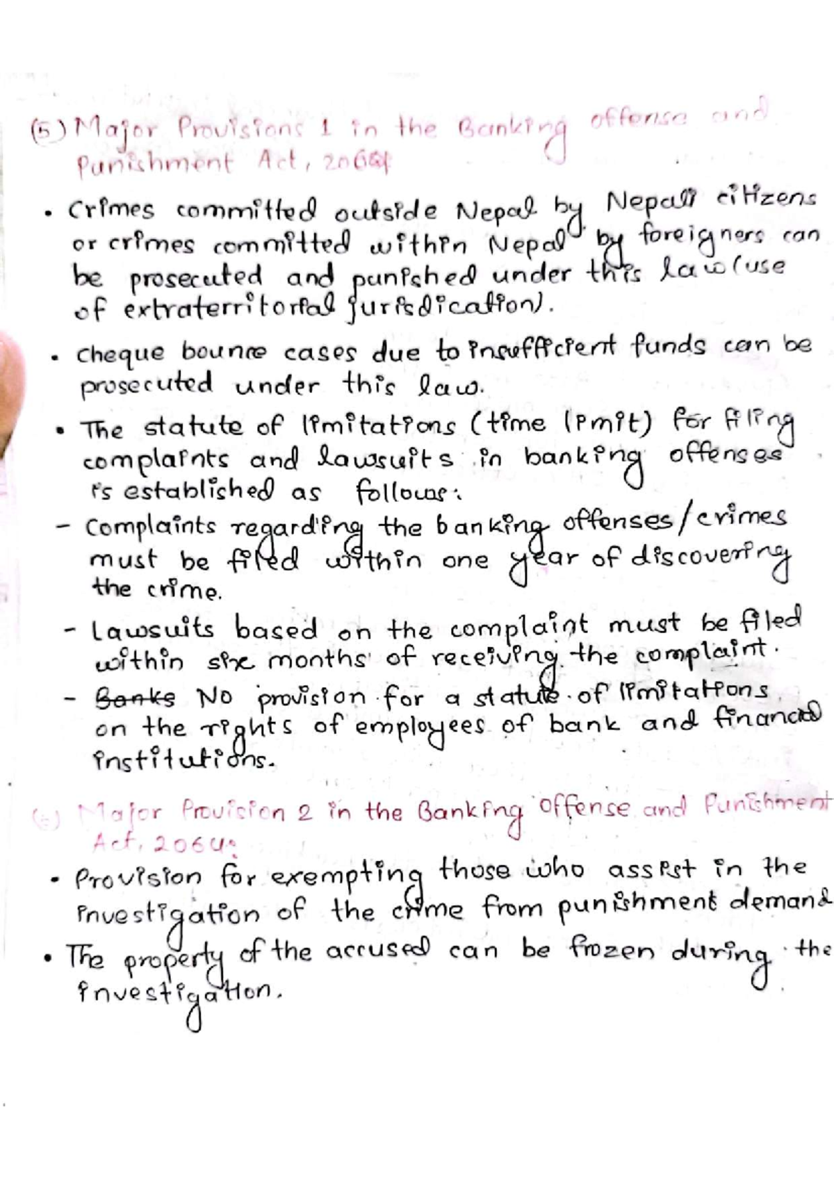 1000000989 - Its about bopa act 2064 - (5) Major Provisions 1 in the ...