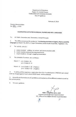 LESSON PLAN IN ELEM - Learning area: Science Date/ Time: TBA Age group ...