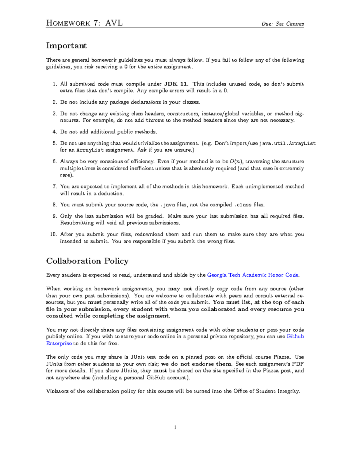 HW07 - hw07 - Important There are general homework guidelines you must always follow. If you ...