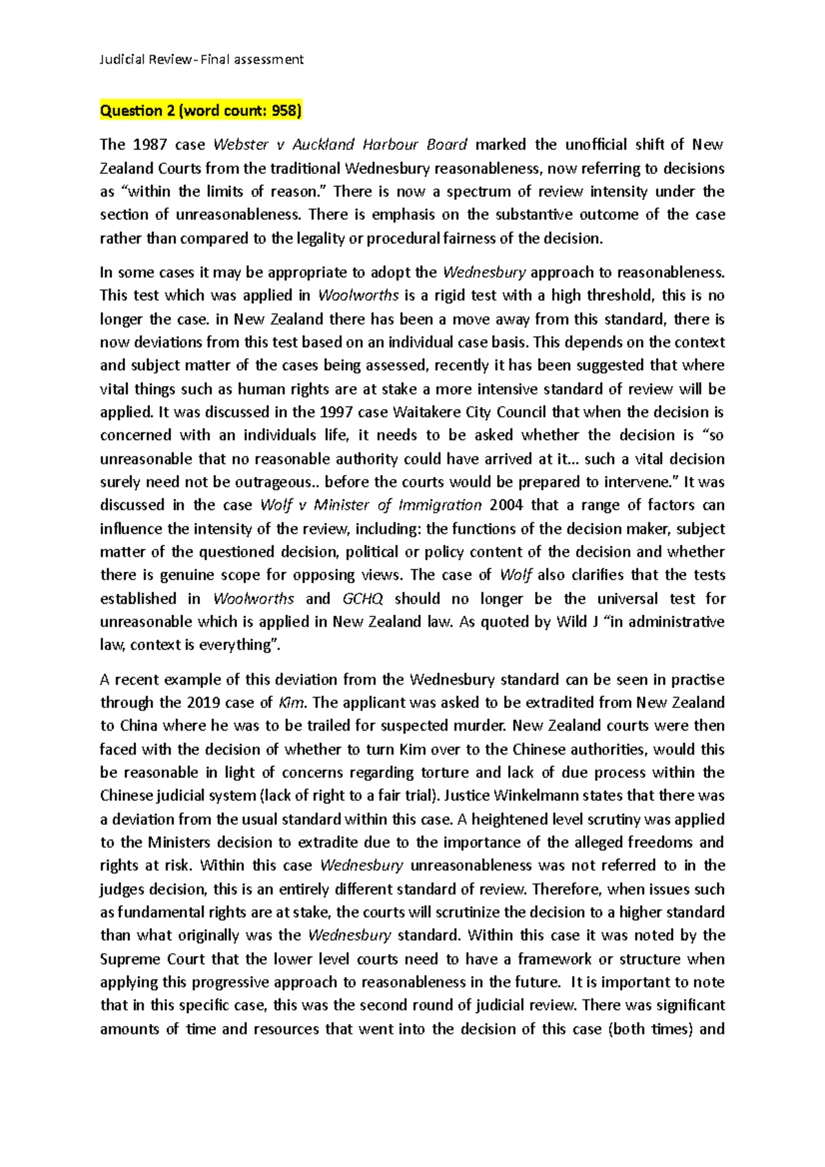 Final Exam Assessment Question 2 word Count 958 The 1987 Case final-exam-assessment-question-2-word-count-958-the-1987-case
