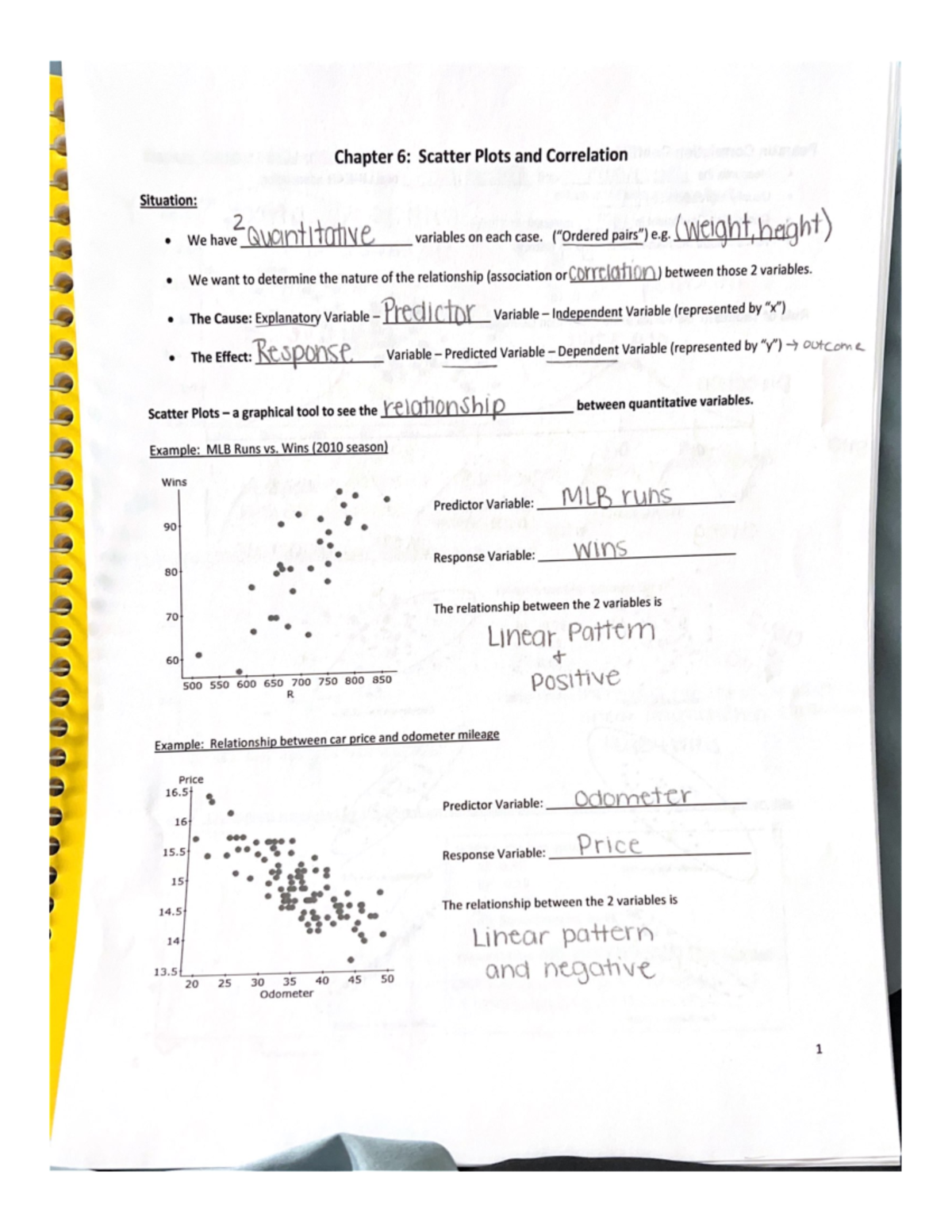 Chapter 6 Scatter Plots and Correlation - STA 205 - Studocu