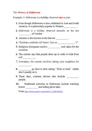 B1-Halloween-Key - The History of Halloween - Vídeo Example: 0 ...