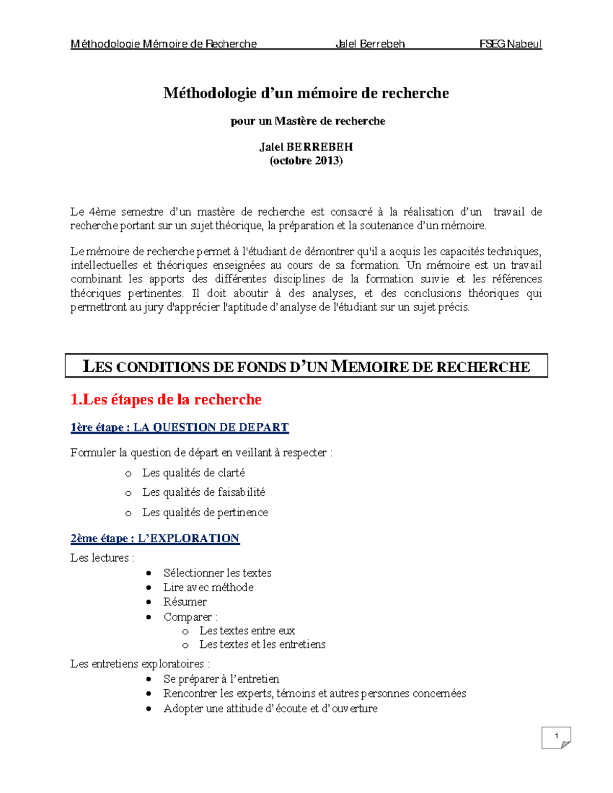 Methodologie-mastere-rech Très important recommandé - Méthodologie d’un ...