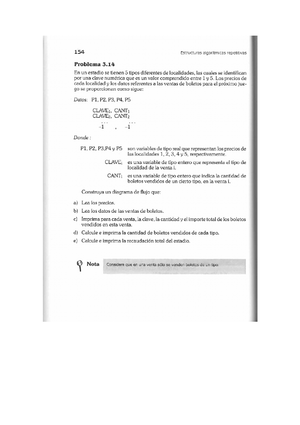 Ejercicios PARA Resolver - Algoritmos - EJERCICIOS PARA RESOLVER: - Studocu