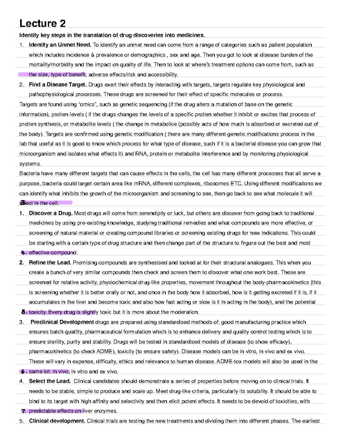 PHAL Notes - Module 1 & 2 - Lecture 2 Identify key steps in the ...