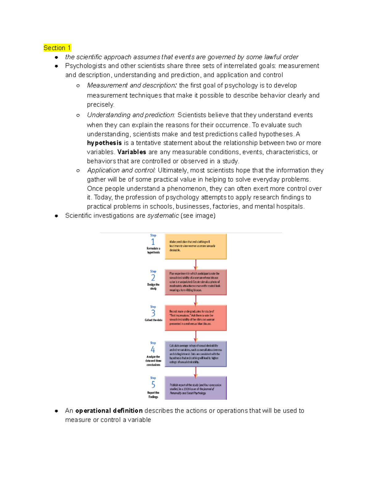 Chapter 2 - PY 101 - Section 1 the scientific approach assumes that ...