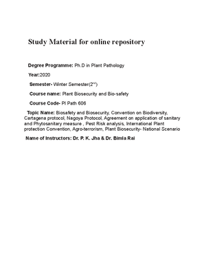 Packaging notes lesson 1-6 - PACKAGING SCIENCE AND TECHNOLOGY Factors ...