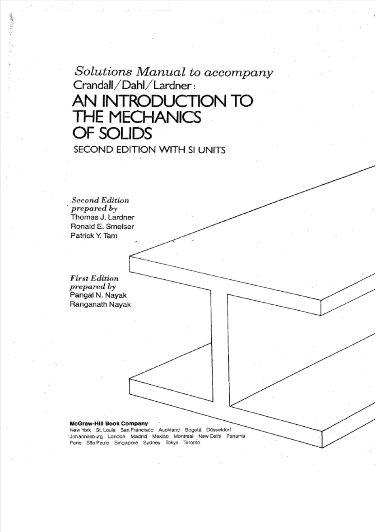 Solution ch 1 crandall solid mechanics - Mechanics of Solids - Studocu