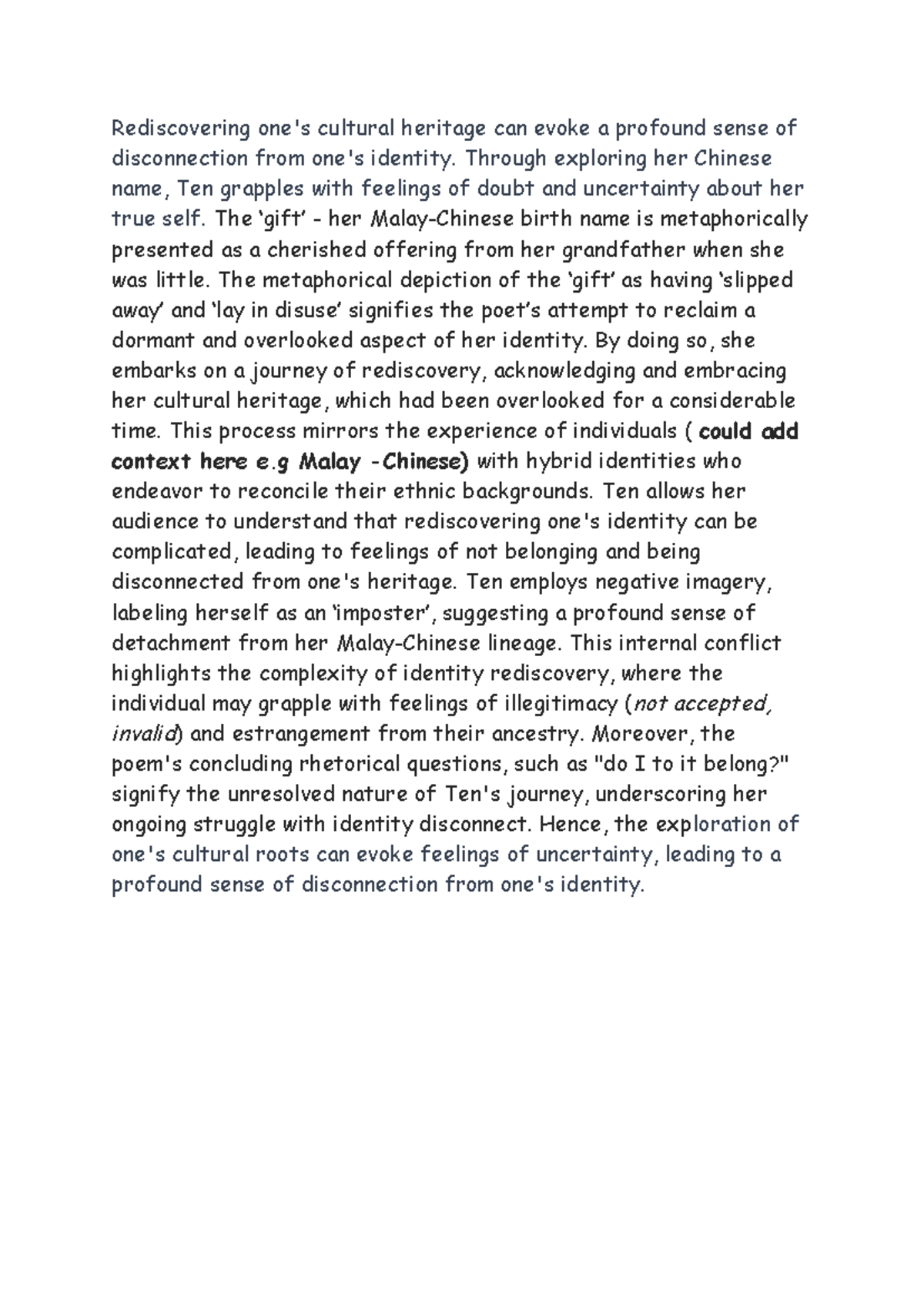 Steel paragraph example poetry study notes - Rediscovering one's ...