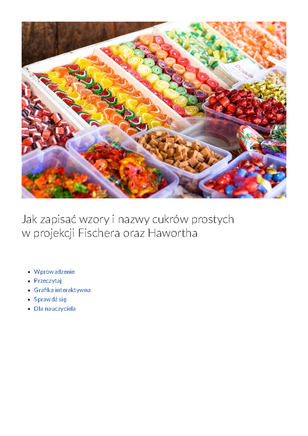 Jak zapisac wzory i nazwy cukrow prostych w projekcji Fischera oraz ...