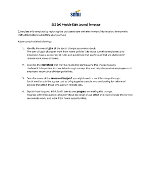 SCS 260 Module Six Journal Template 12 - SCS 260 Module Six Journal ...