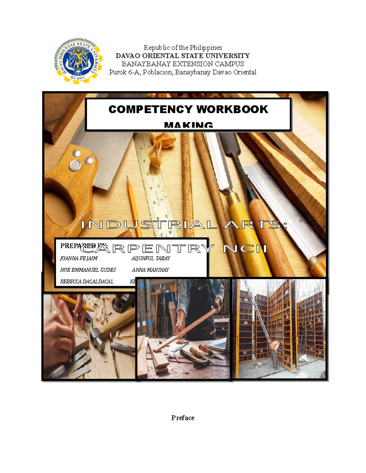 Competency Workbook Makingdocx - Republic of the Philippines DAVAO ...