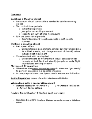 Motor Learn - Chapter 2 WKST - Chapter 2 Worksheet The Measurement of ...