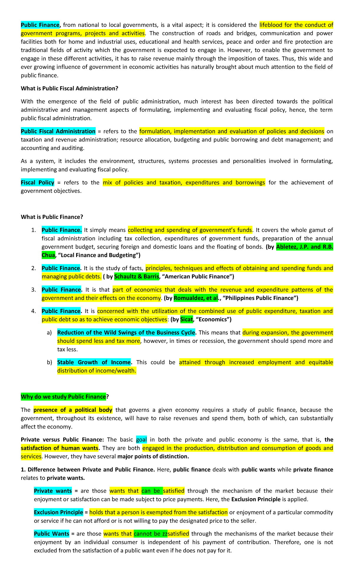Reviewer Public Finance - Public Finance, from national to local ...