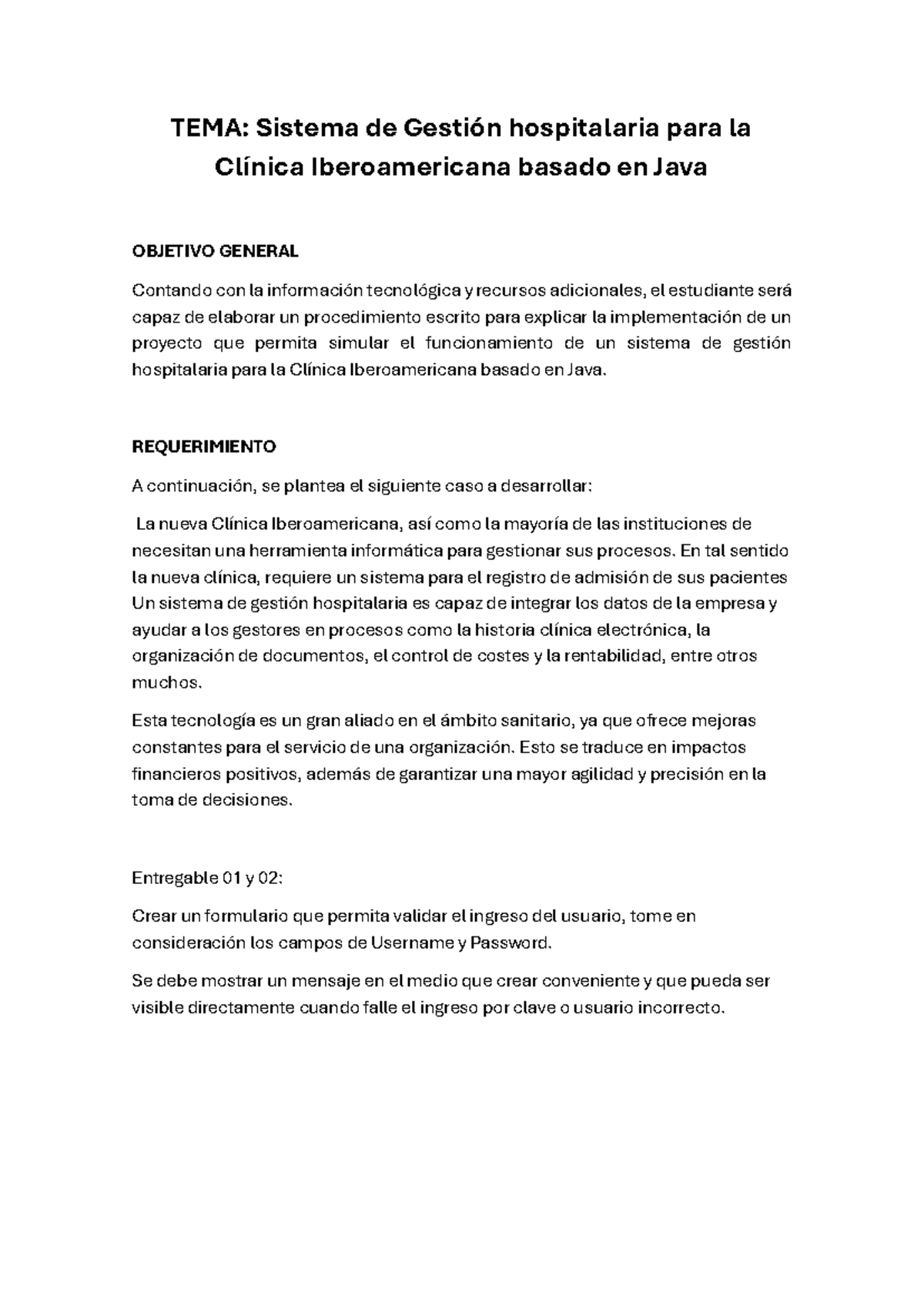 Tarea de curso - Java Fundamentals - TEMA: Sistema de Gestión ...